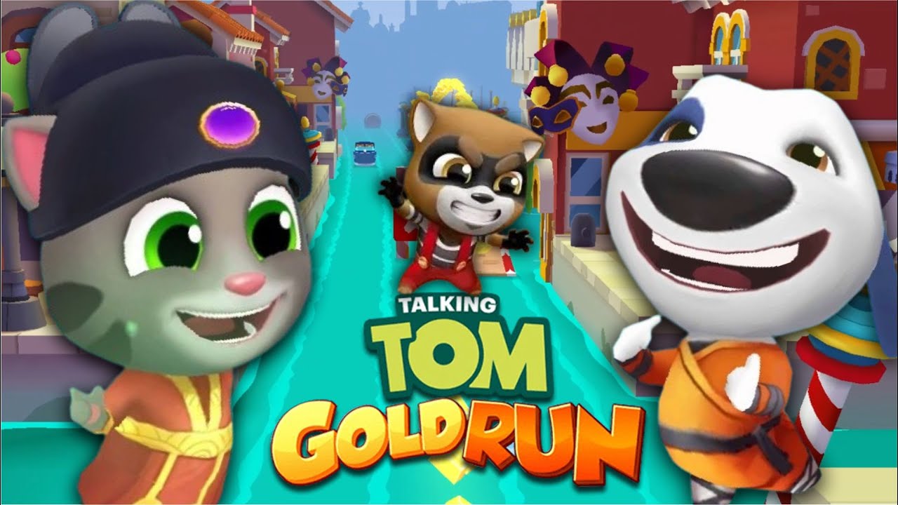 Talking Tom Gold Run - Fortune Tom and Kung Fu Hank - Full Screen ...