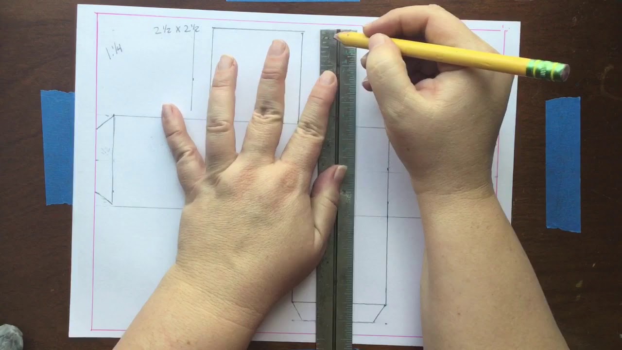 How to draw: Principles of design cube template - YouTube