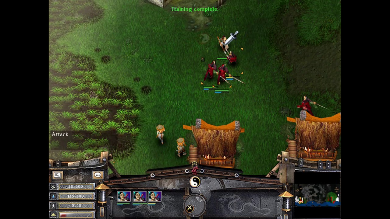 [Battle Realms] Serpent Sword Rush vs 100 Dragon - YouTube