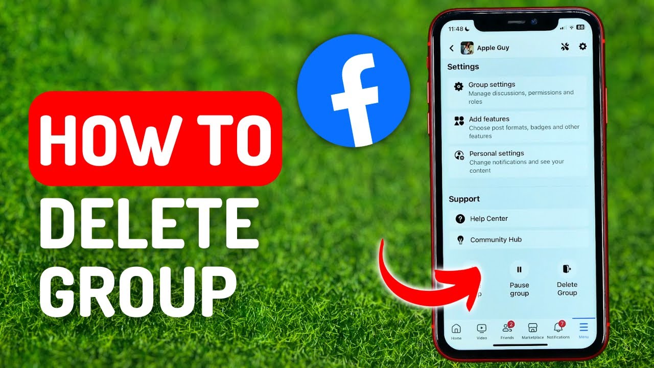 How to Delete Group on Facebook - Full Guide - YouTube