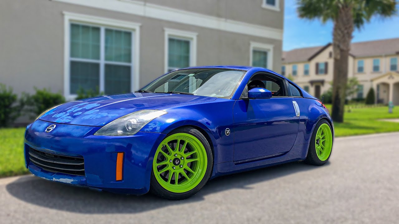 Prepping the 350z for a CUSTOM WRAP! - YouTube