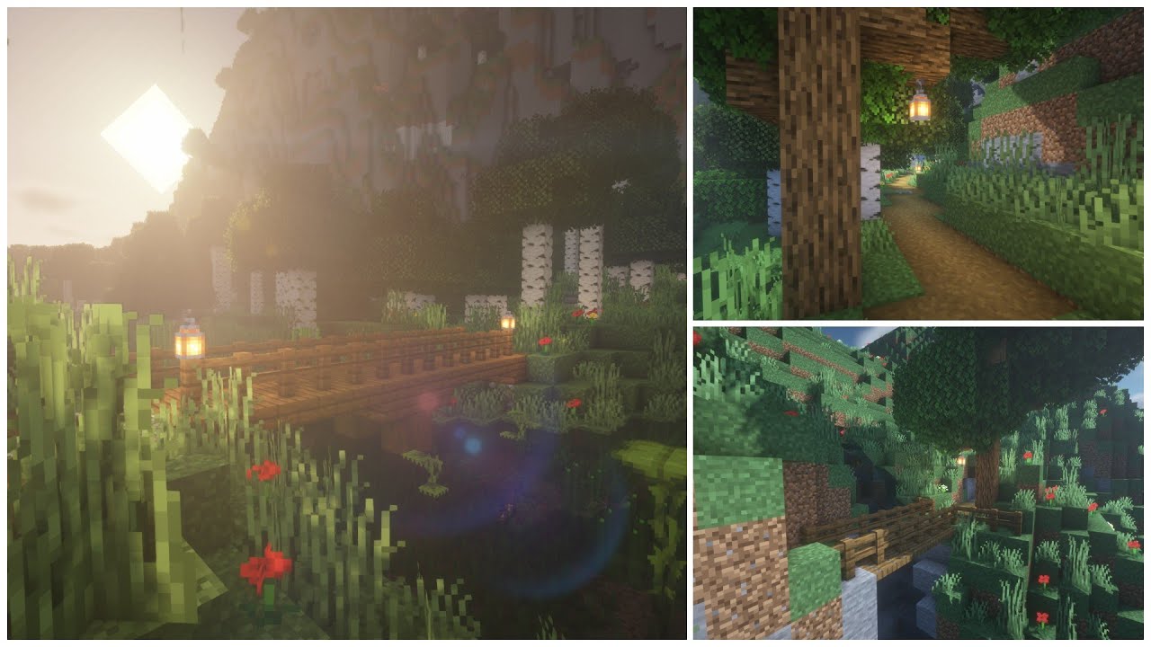 Minecraft | MORE simple Path Design and Decoration Ideas (Part 2) - YouTube