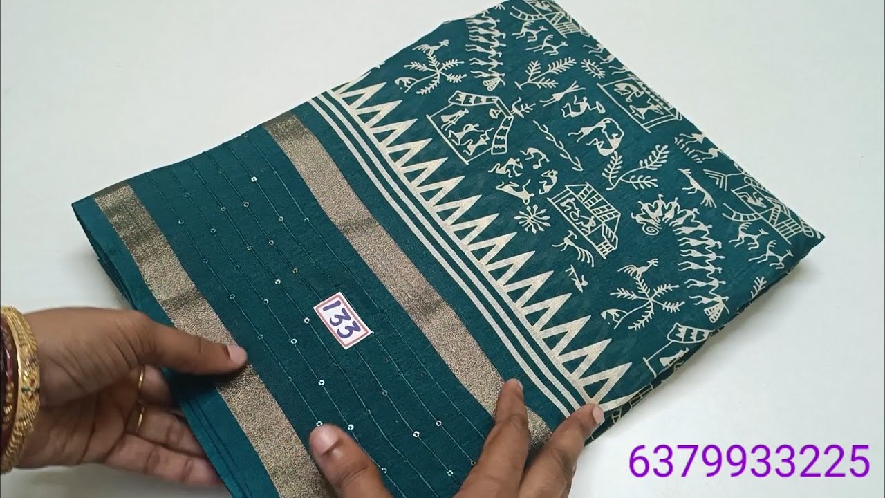 Varli design dola silk // video 2 (23/12/23) - YouTube