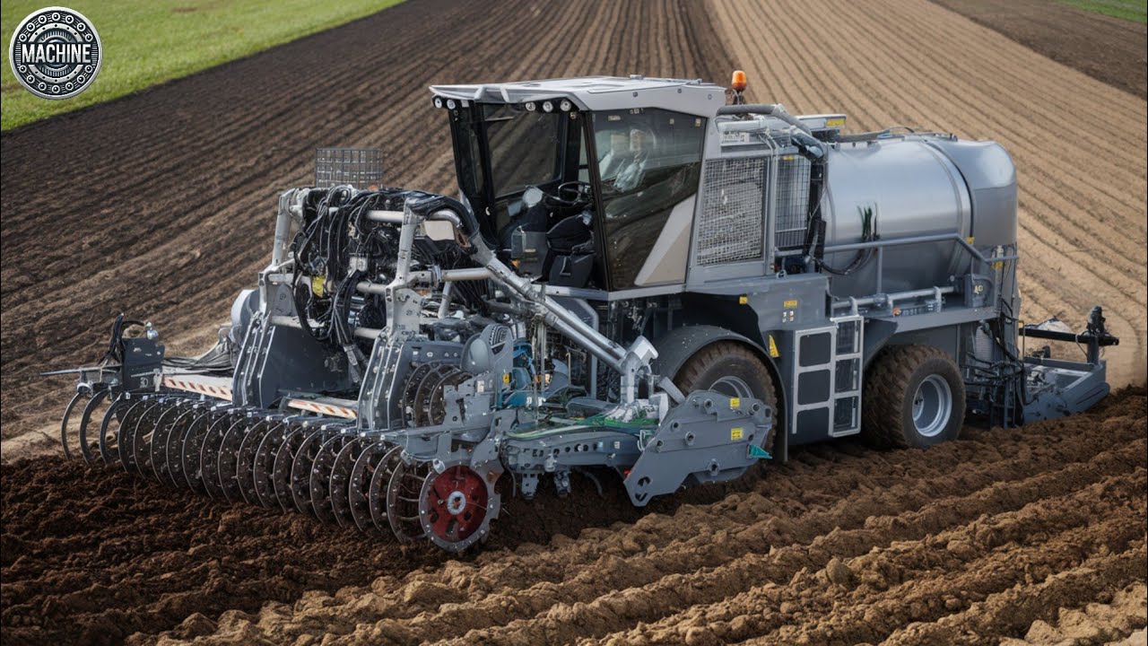 Mega Seeds Drill Machine in Action|Heavy Machinery|Heavy Equipment ...