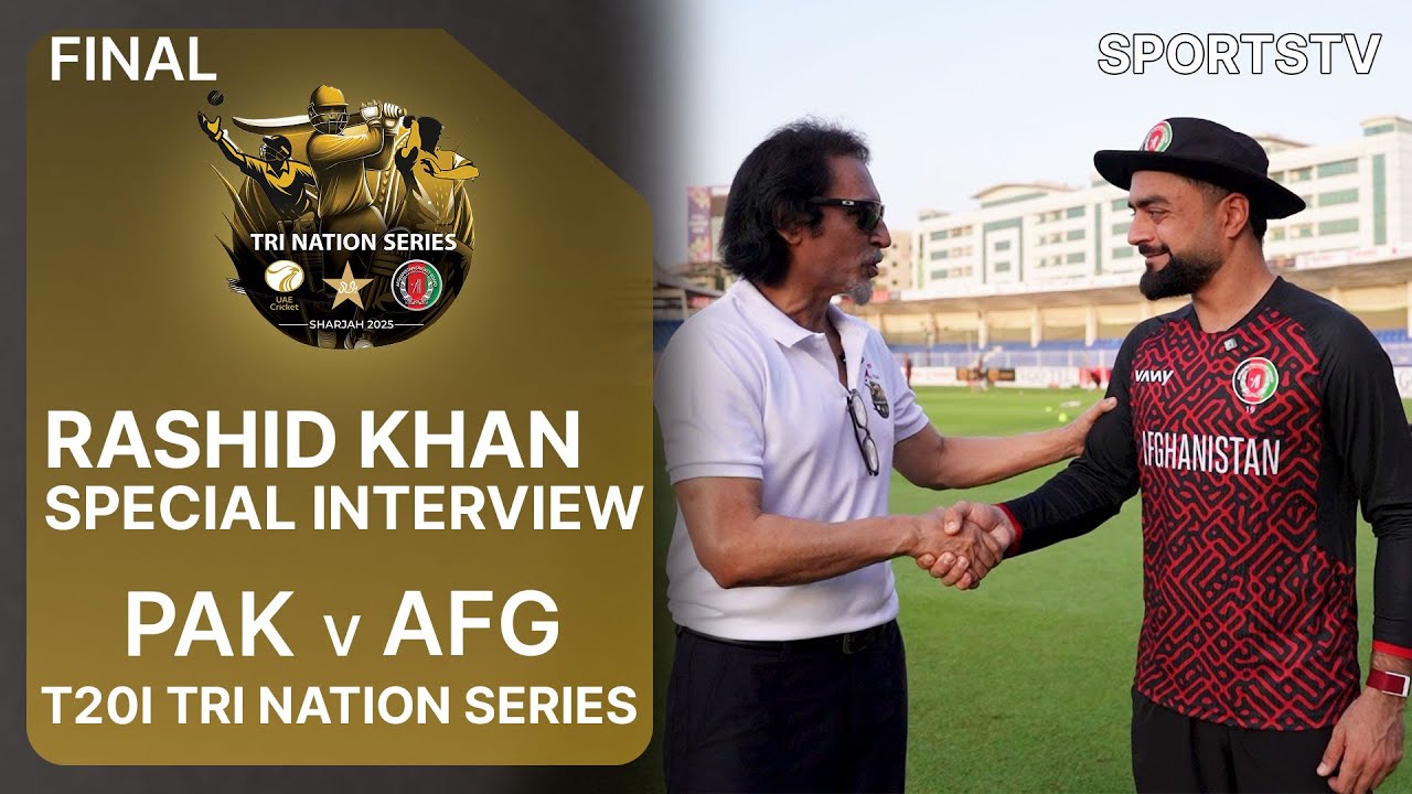 Rashid Khan Interview | Pakistan vs Afghanistan | T20I Tri Nation ...