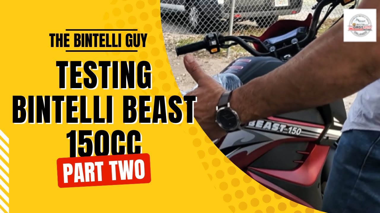 Bintelli Beast Motor Scooter 49cc VS 150cc Continued - Part 2 - YouTube