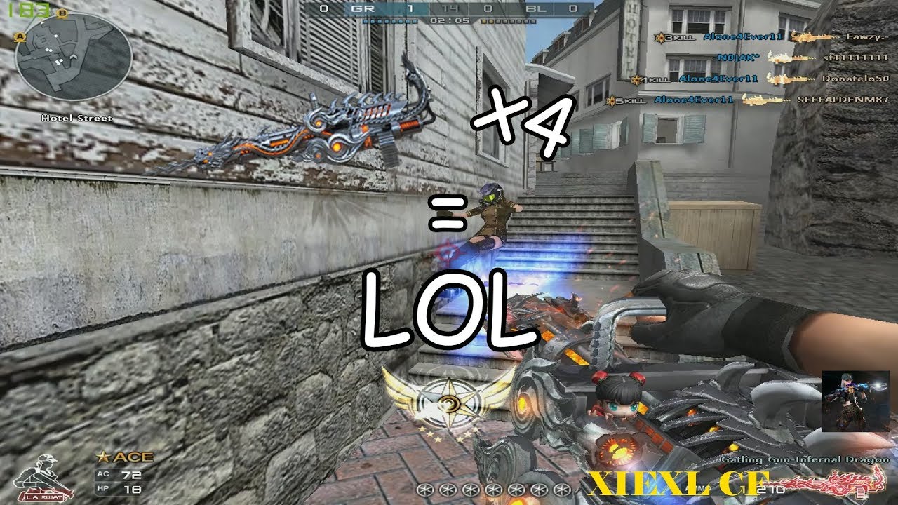 CF XIEXL: Gatling-Infernal Dragon Search&Destroy GamePlay - YouTube