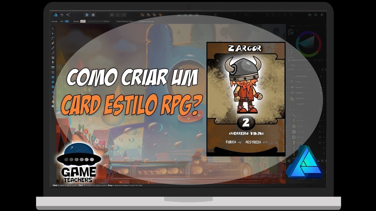 Como criar um Card estilo RPG? || How to create an rpg style card ...