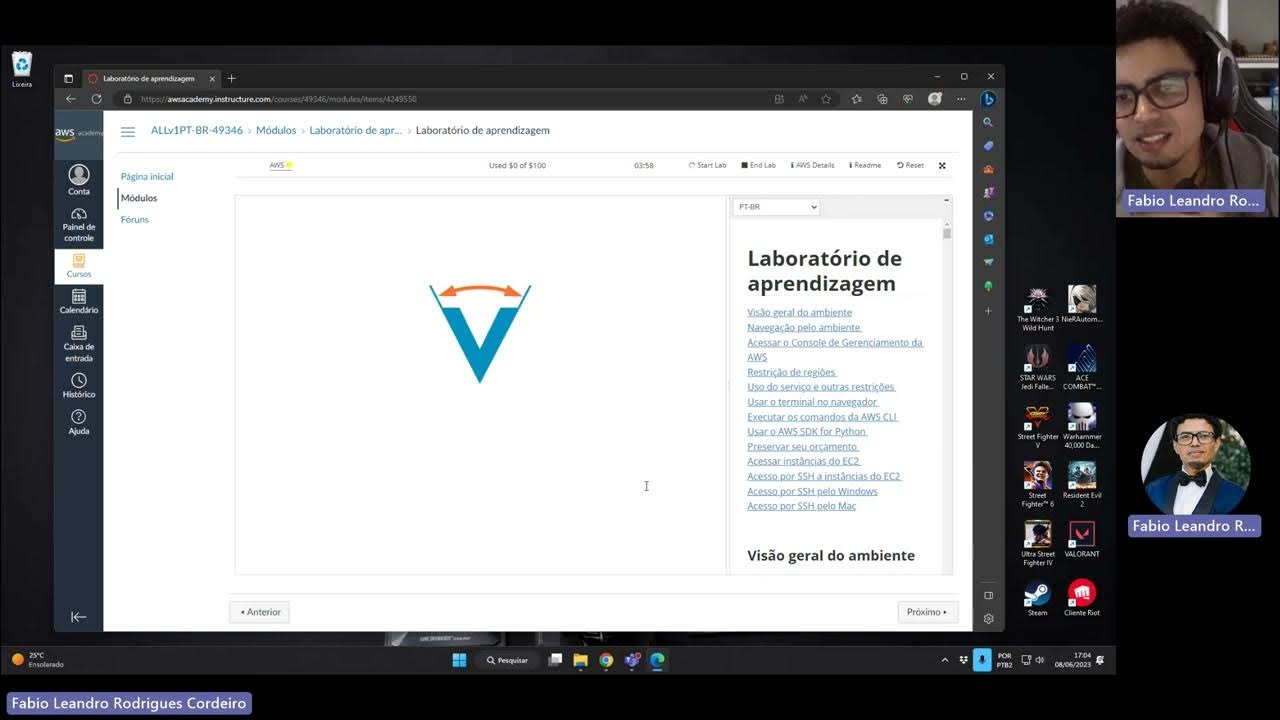 Cloud AWS Learner Lab: Aula 2 - Criando uma VM e fazendo conexão SSH - YouTube