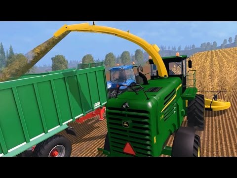 FARMING SIMULATOR 2015 | JOHN DEERE 7180 FORAGE HARVESTER - YouTube