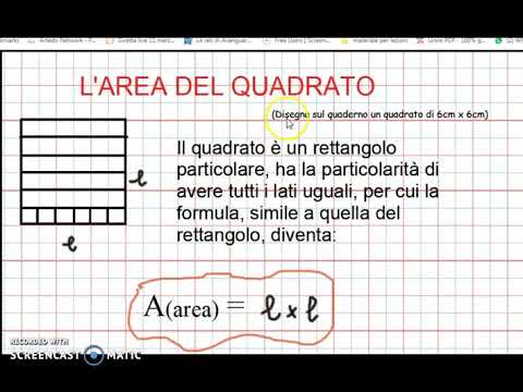 Formule area quadrato e rettangolo (17 marzo 2020) - YouTube