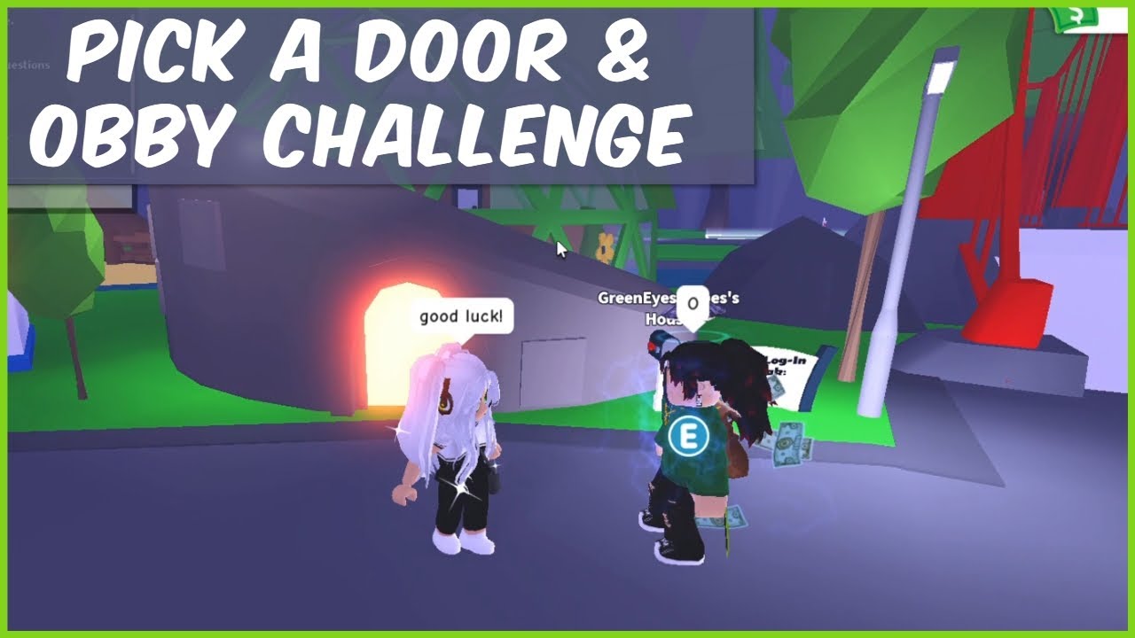 Adopt Me Pick A Door and Obby Challenge to Win a Legendary 🤗 Adopt Me ...