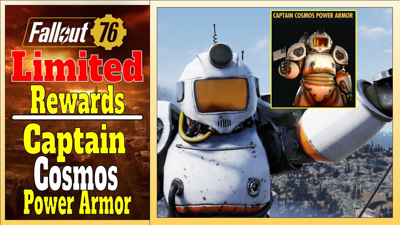 fallout 76 Limited Rewards | Captain Cosmos Power Armor Paint (Season 1 ...