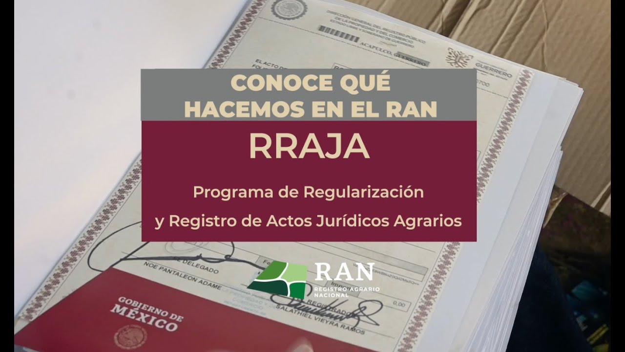 El RRAJA es el programa de ordenamiento territorial más importante de ...