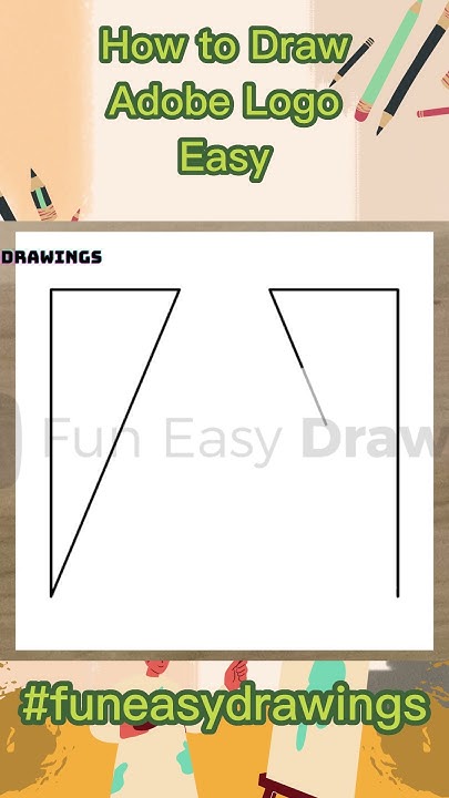 How to Draw Adobe Logo Easy - Fun Easy Drawings #FunEasyDrawings #adobe ...