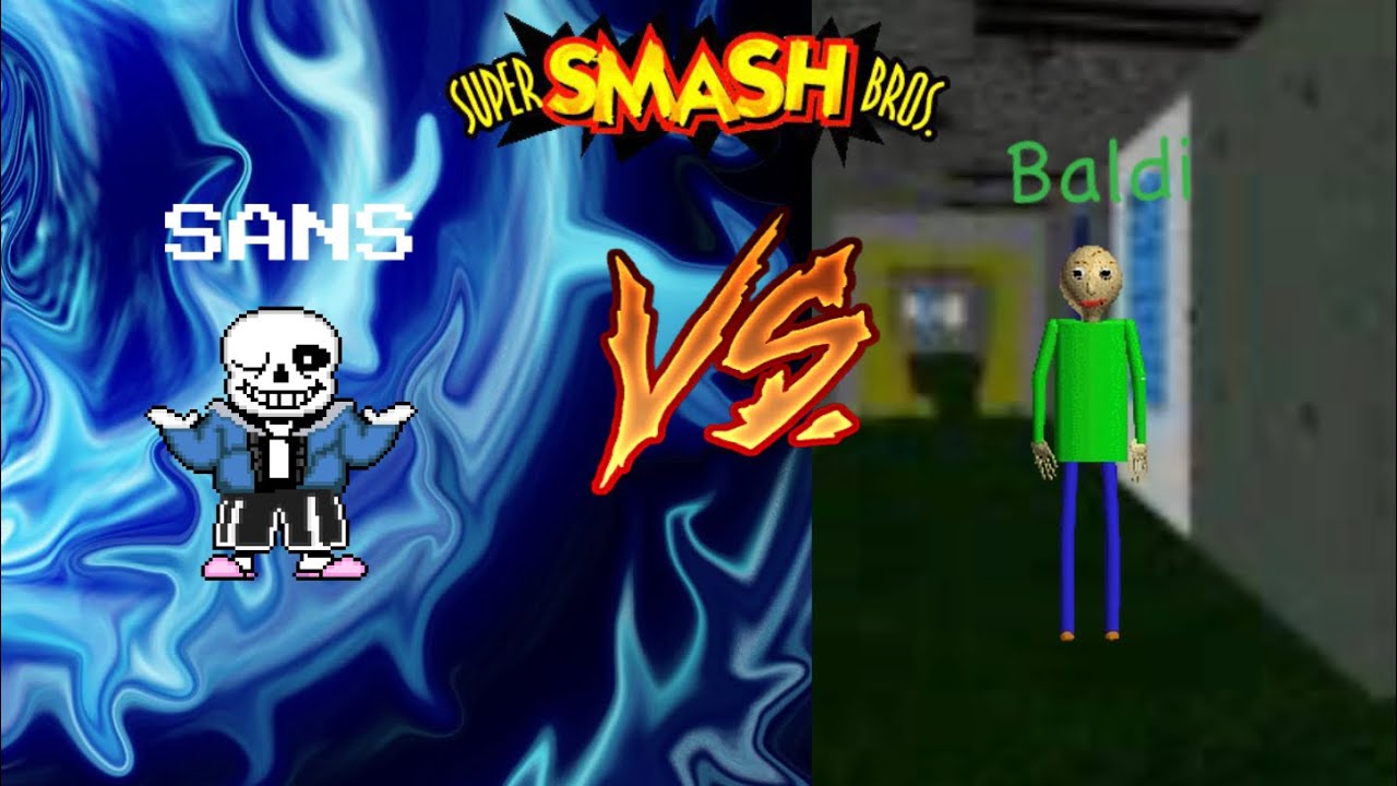 Mii Fights! Super Smash bros Ultimate gameplay - Baldi VS. Sans - YouTube