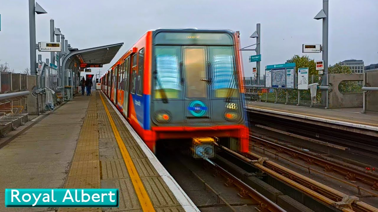 Royal Albert : London DLR ( B90 - B2K Stock ) - YouTube
