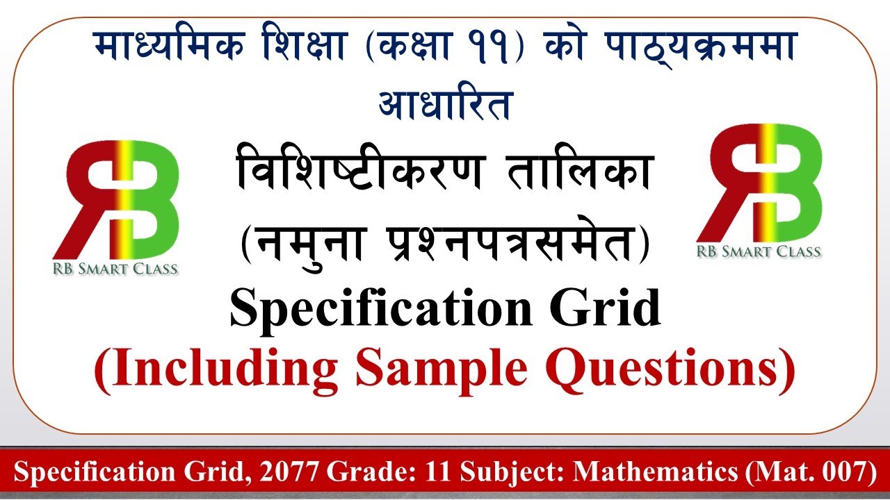 New Model Question 2077 || Mathematics (Mat. 007) || Grade 11 - YouTube