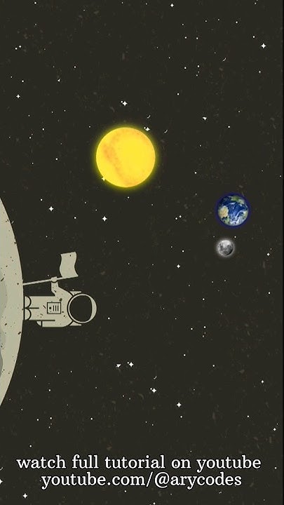 Create Solar System Animation Using Html And Css Arycodes Coding Programming 3414