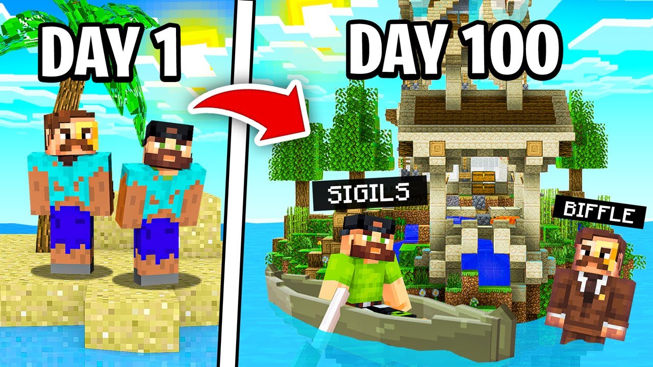 SURVIVING on a SECRET ISLAND in Minecraft! - YouTube