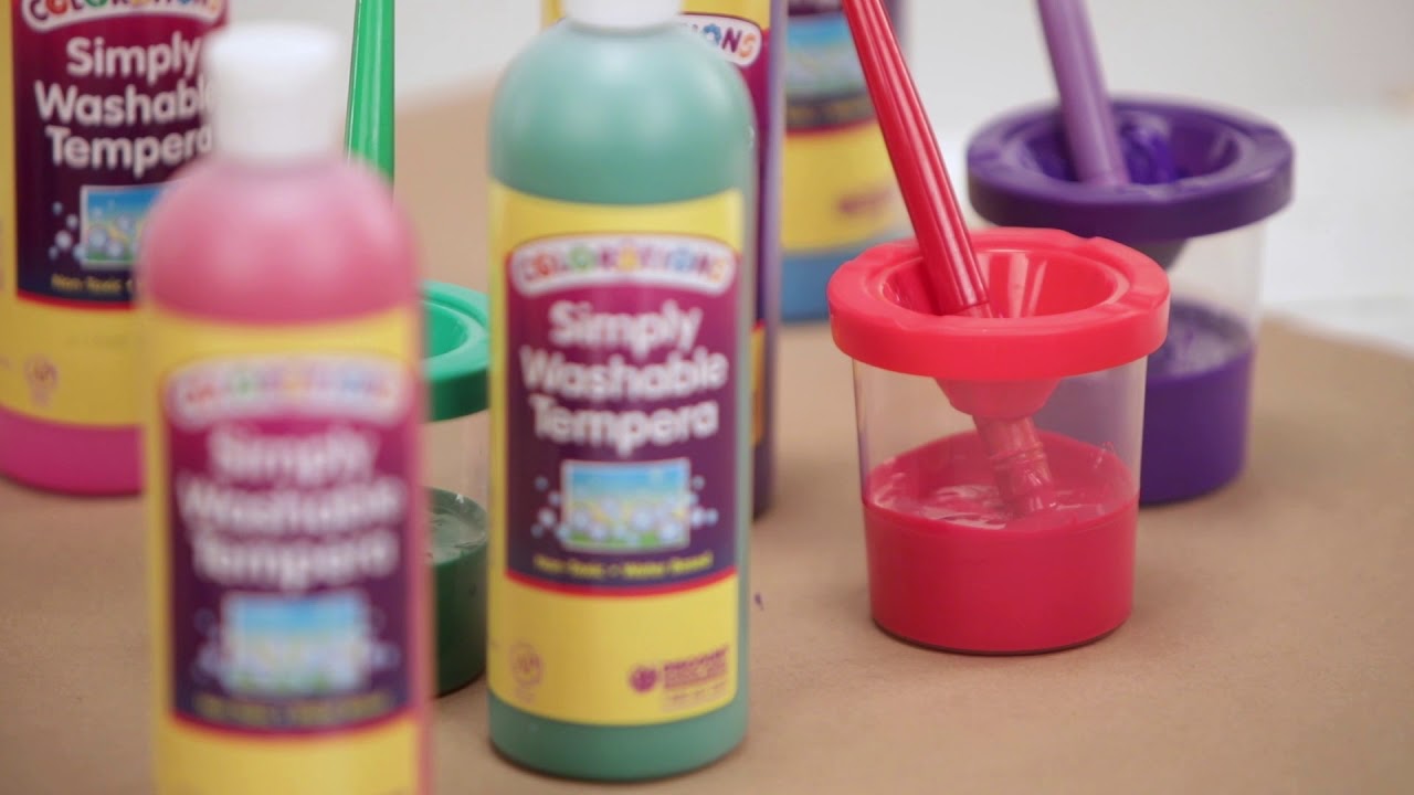 Colorations® Simply Washable Tempera - YouTube