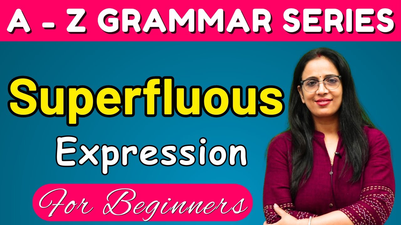 Superfluous Expression || SSC CGL 2023 || Basic English Grammar in ...