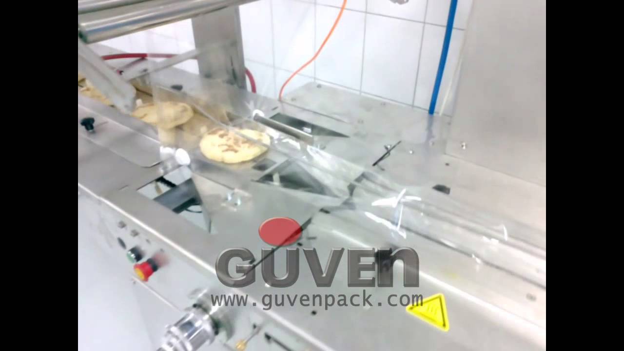 GM 100FS - Pita Bread Packaging Machine - YouTube
