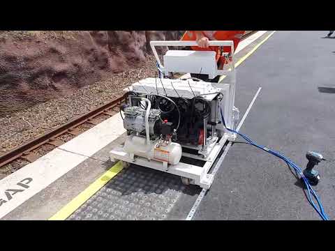 drill holes machine of Tactile Indicator - YouTube