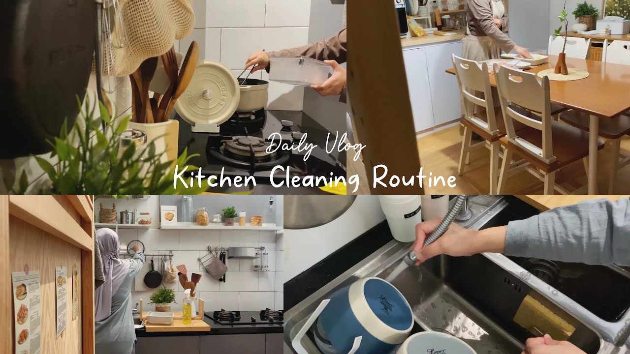 Kitchen Cleaning Routine || Bersih-Bersih Dapur - Bikin Stok Frozen ...