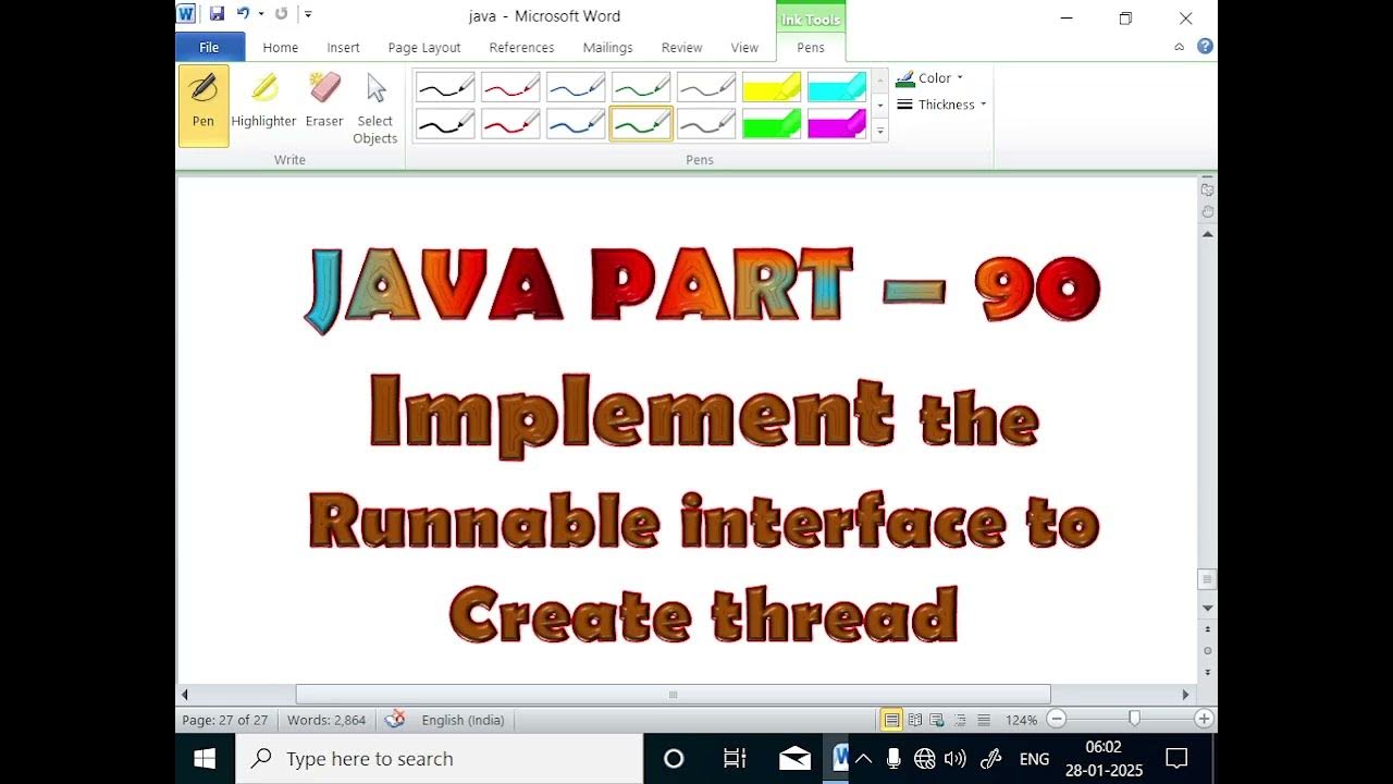 Implementing Runnable Interface To Create Thread| Runnable Interface| Start() (@ECL365CLASSES ...