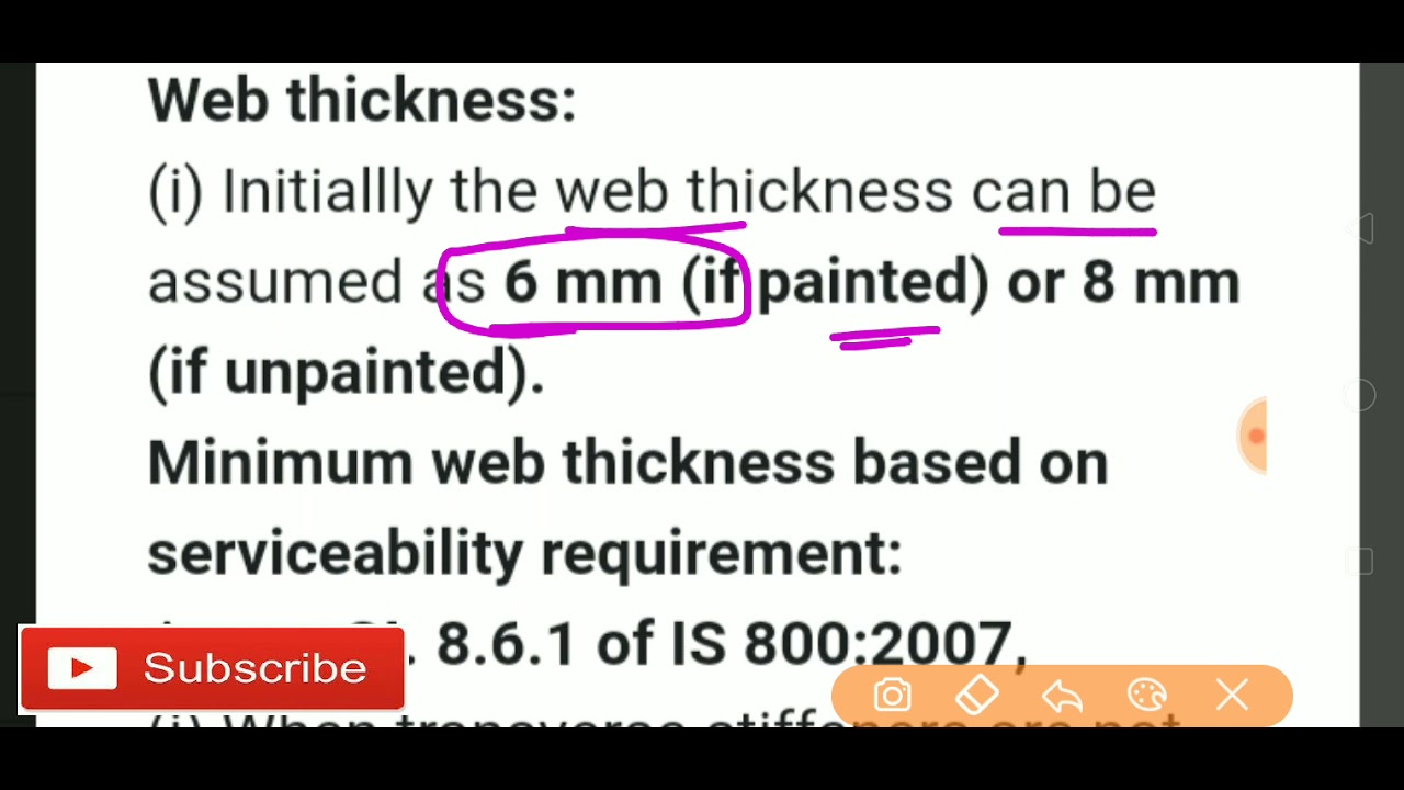 web thickness related points civil engineering#knowledgeforfuturestudy ...