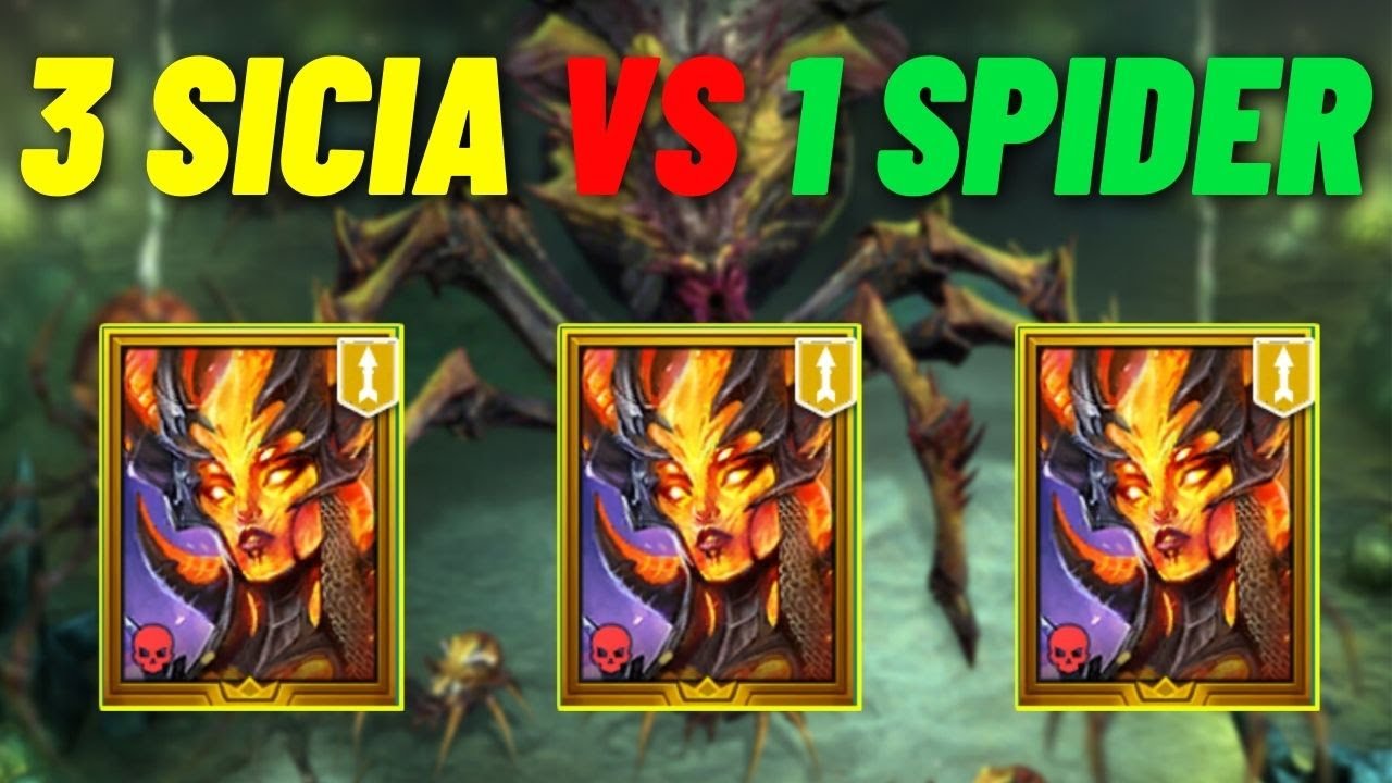 3 Sicia vs Spider's Den 25! • RAID Shadow Legends - YouTube
