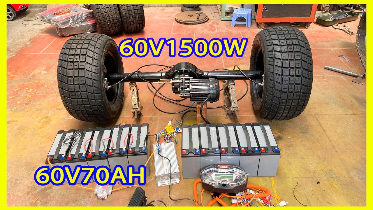 Make your own electric Jeep Wrangler part 2: Test motor kit 1500w | Car ...