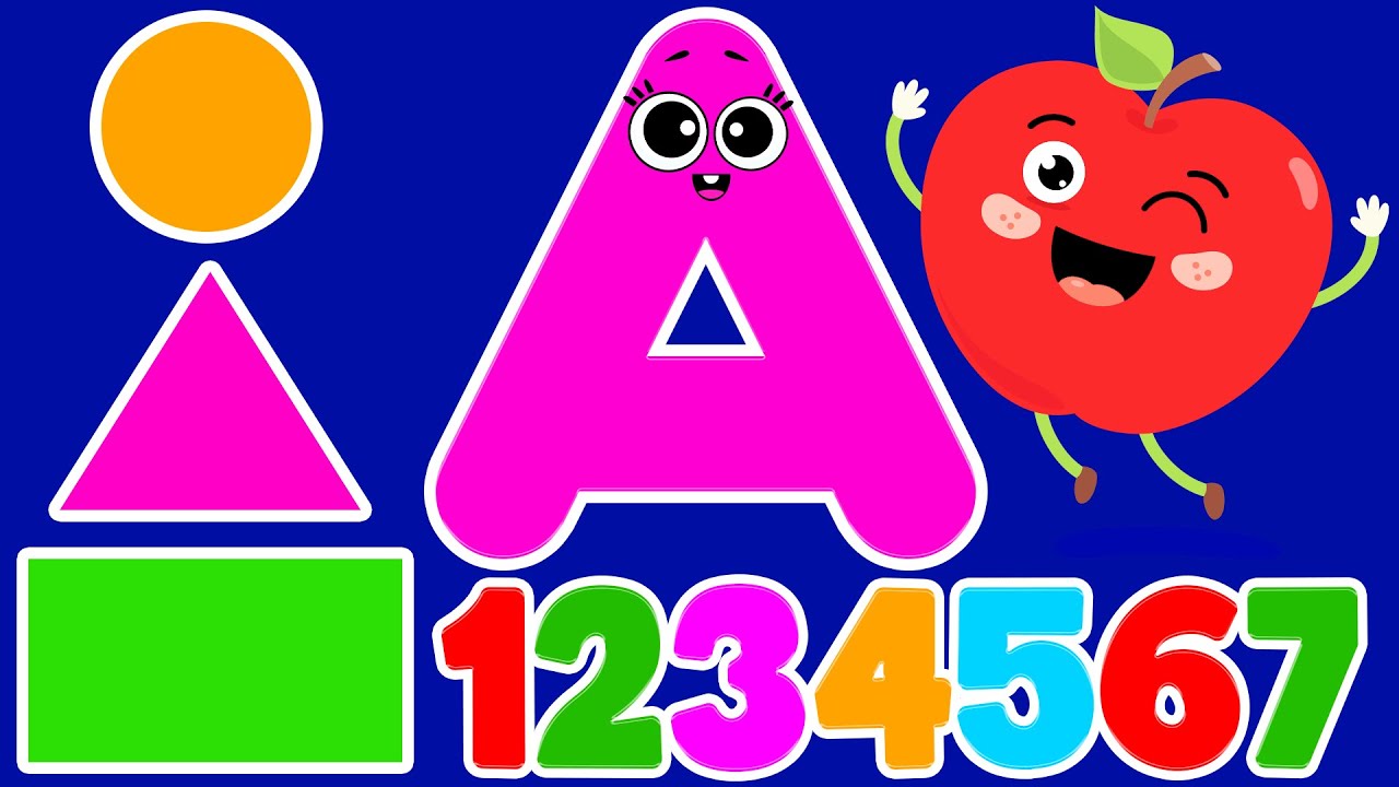 Learn ABC Phonics Shapes Numbers Colors | Preschool Learning Videos For ...