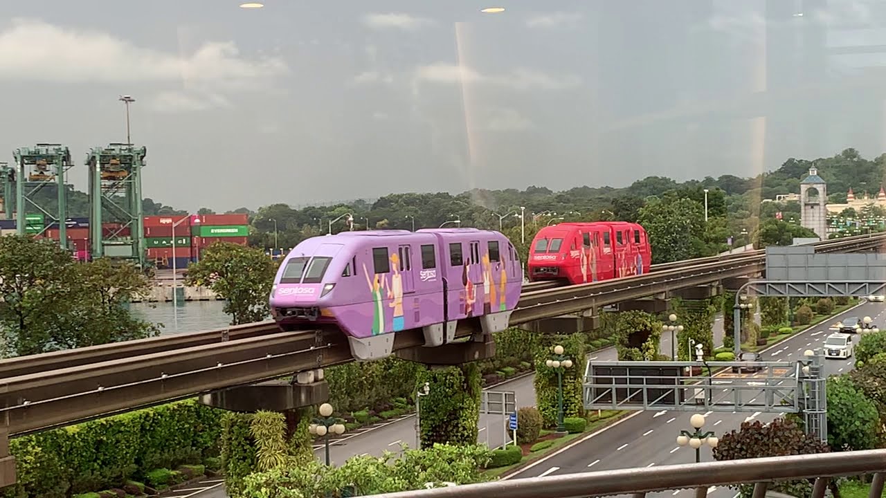 Sentosa Express Hitachi Small-type Monorail [Red & Purple Trainsets ...