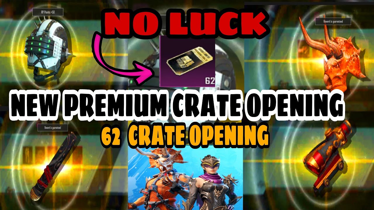 NEW Premium Crate Opening | 62 Free Premium Crates | Get Free Permanent ...