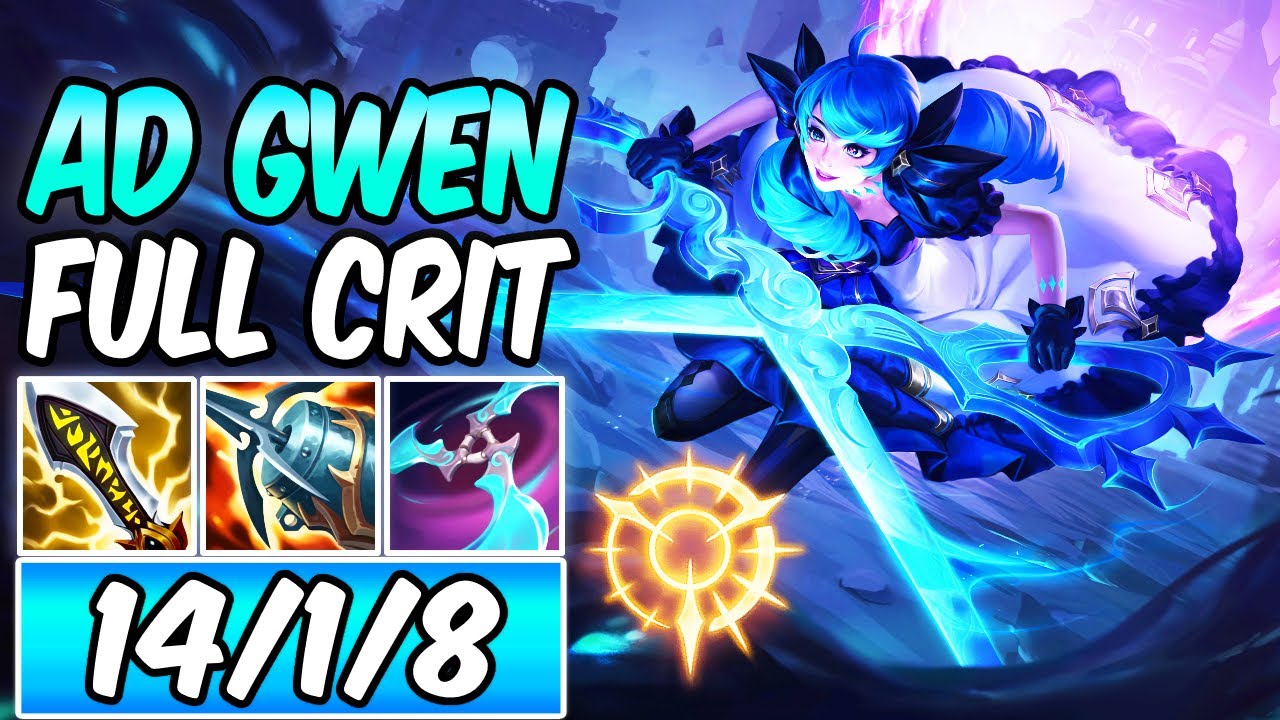 FULL CRIT AD GWEN TOP & MID | PRESS THE ATTACK ON-HIT SNIP | New Build ...
