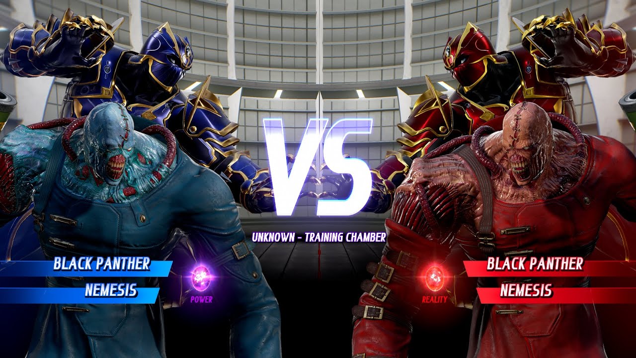 BLUE NEMESIS & Black Panther VS. RED NEMESIS & Black Panther | Marvel ...