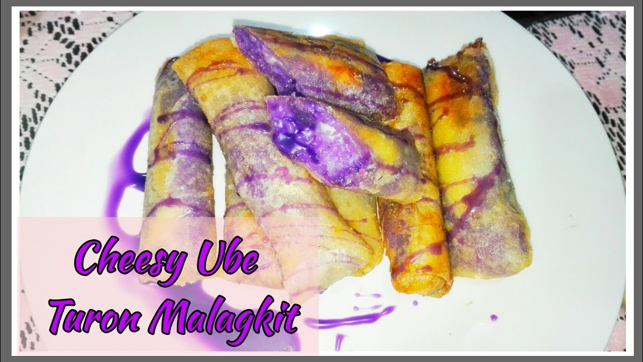 CHEESY UBE TURON MALAGKIT recipe | PamilyaMagana CookingVLOGS - YouTube