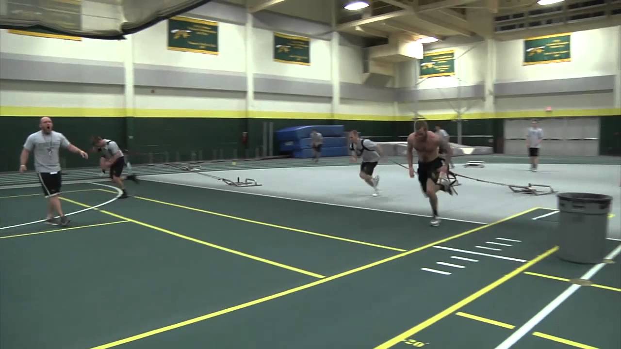 BHSU Football Conditioning Practice - YouTube