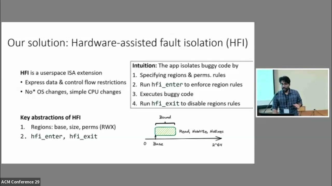 ASPLOS'23 - Session 7B - Going Beyond the Limits of SFI: Flexible Hardware-Assisted In-Process ...