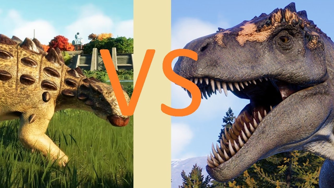 Euoplocefal vs Megalozaur - YouTube
