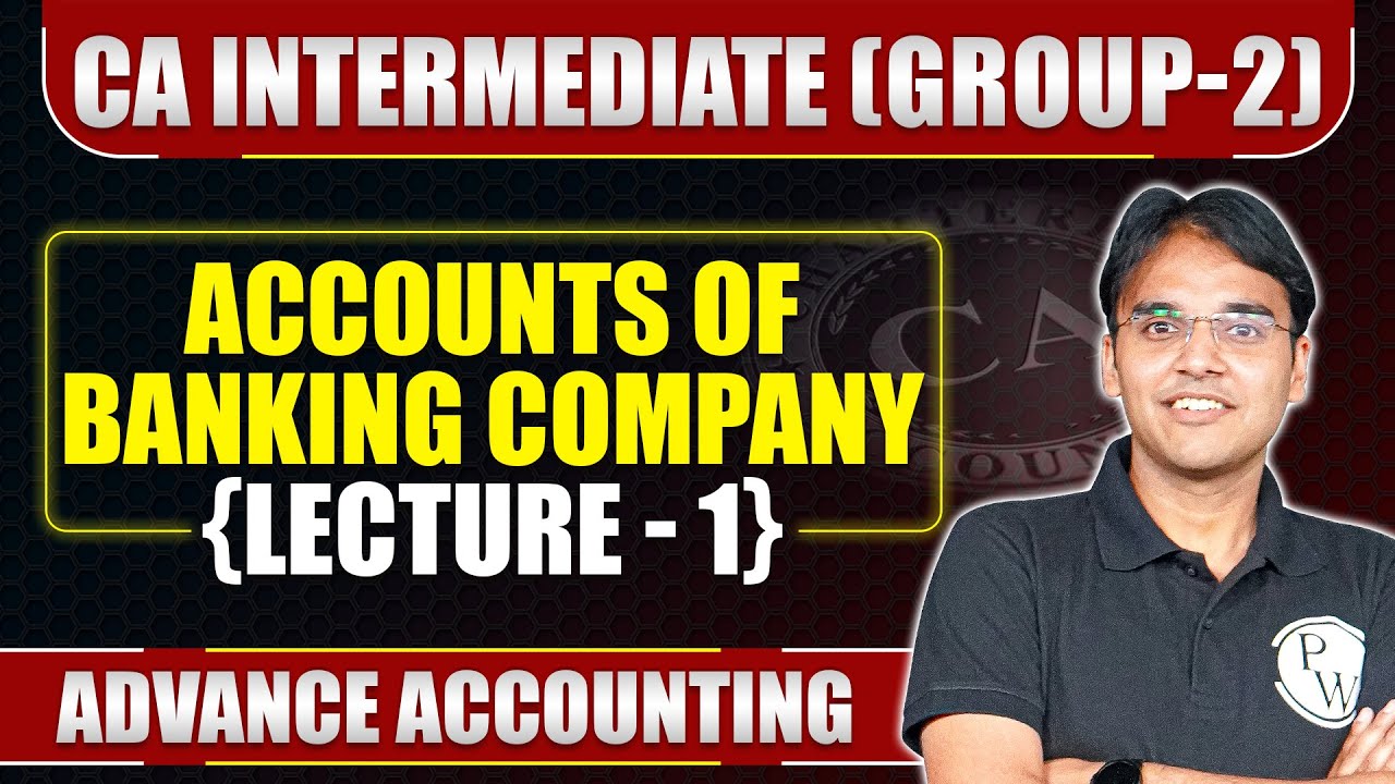 Banking Company || Advance Accounting || CA Inter Nov Attempt || Nitin ...