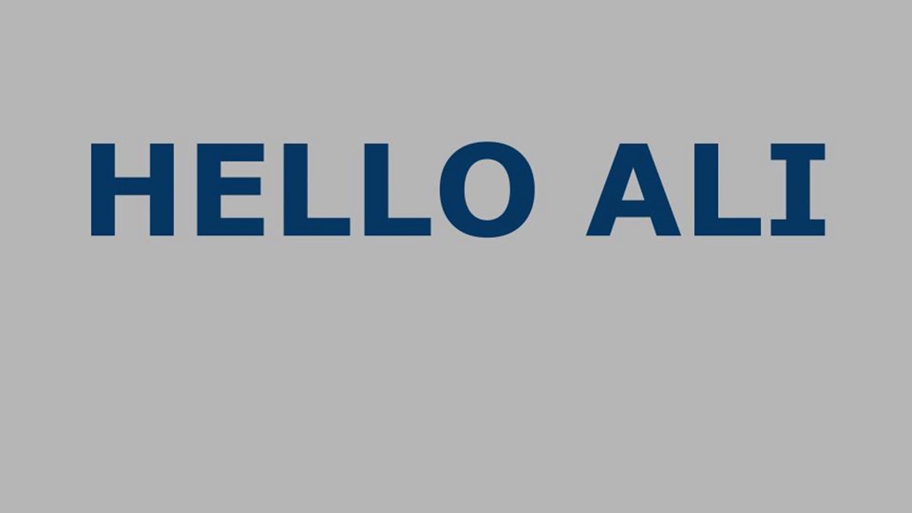 HELLO ALI. Ali Mohtashami Toronto. Pegah Construction. FRIENDS - YouTube