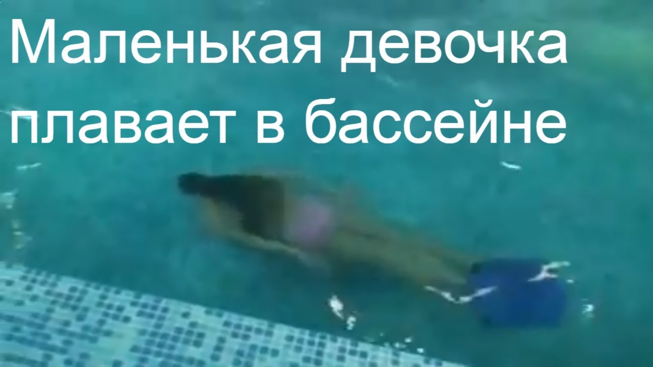 Девочка плавает и ныряет в бассейне Youtube