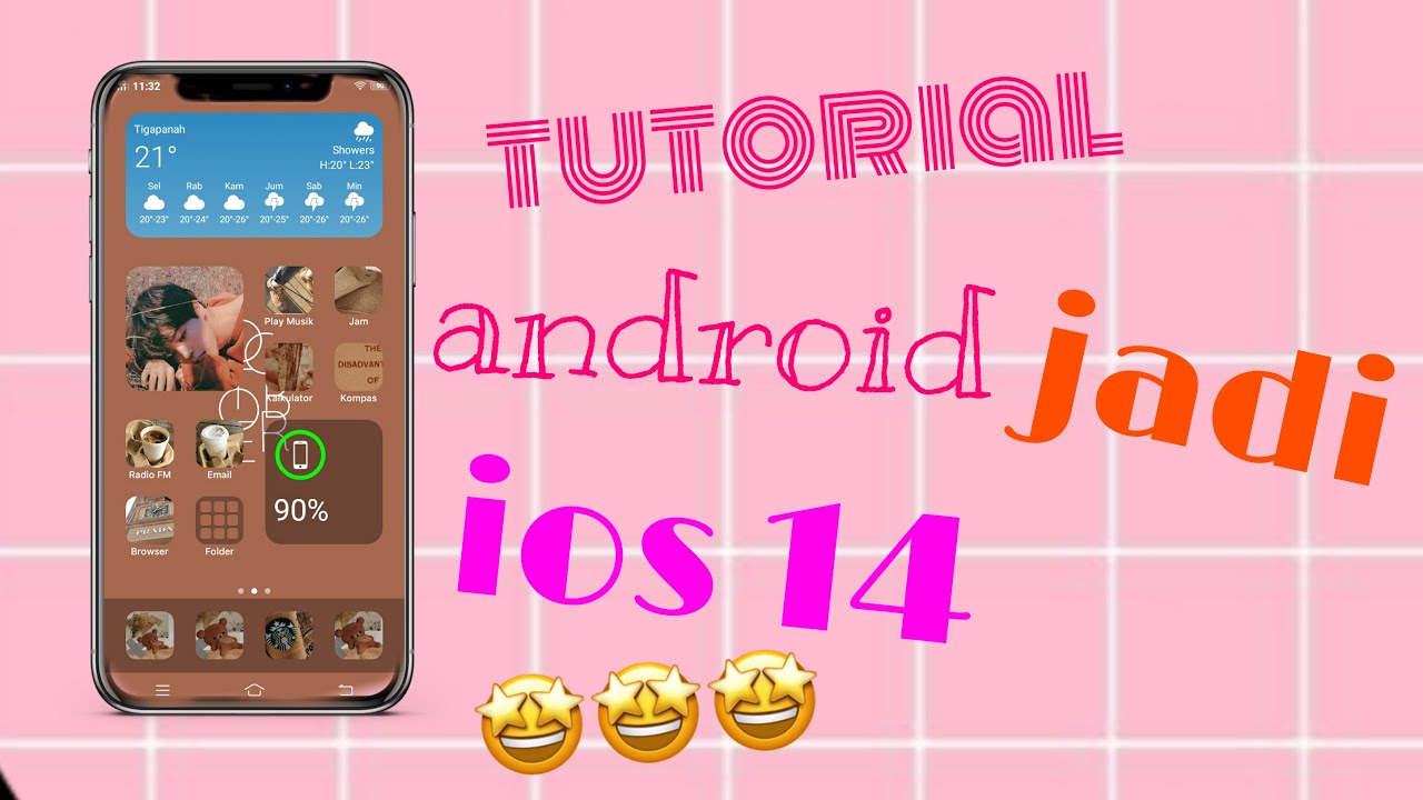 Tutorial android jadi ios 14 - YouTube