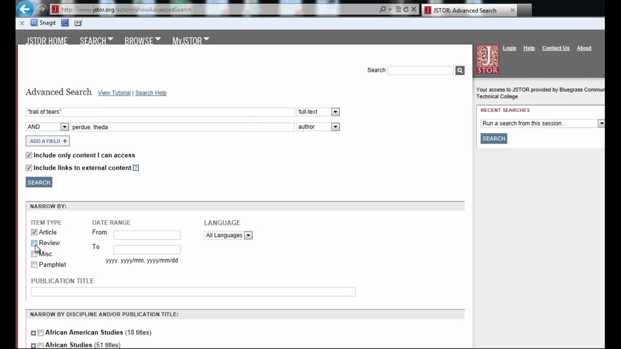 Using JSTOR: An Overview - YouTube