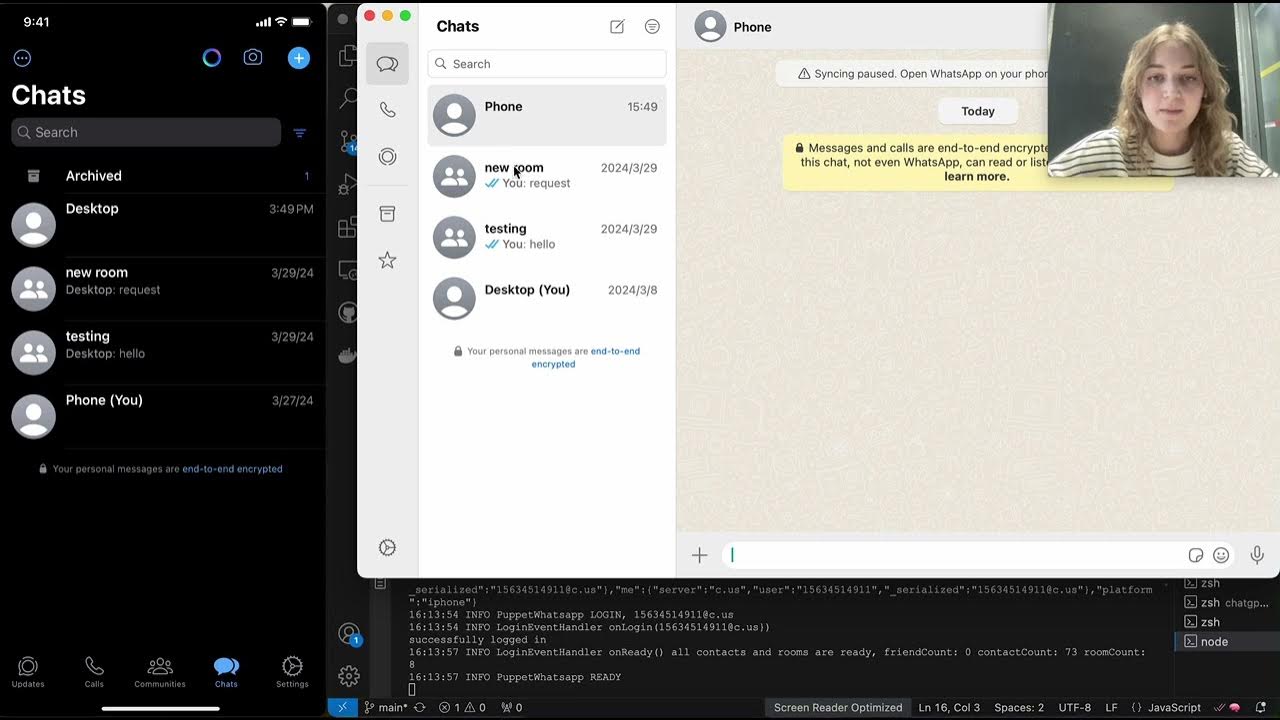 Wechaty Getting Started Tutorial 2: Sending & Receiving Text Messages - YouTube