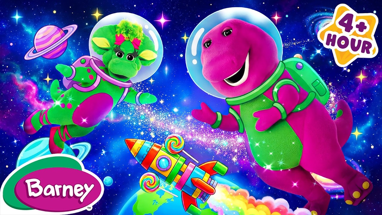 Let's Fly to Space | Fantasy for Kids | Barney the Dinosaur - YouTube