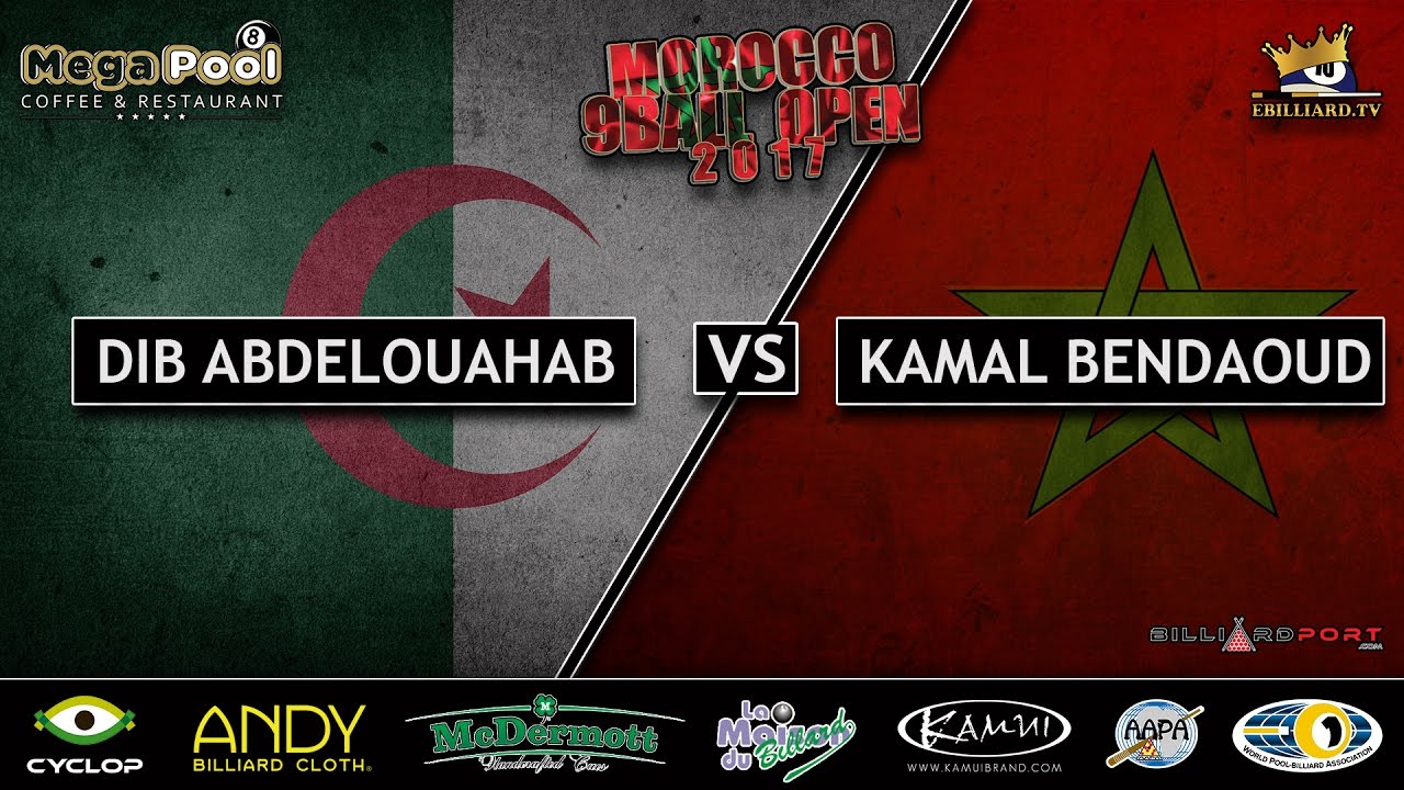 Morocco 9 Ball Open 2017 - Dib Abdelouahab vs Kamal Bendaoud (FULL HD ...